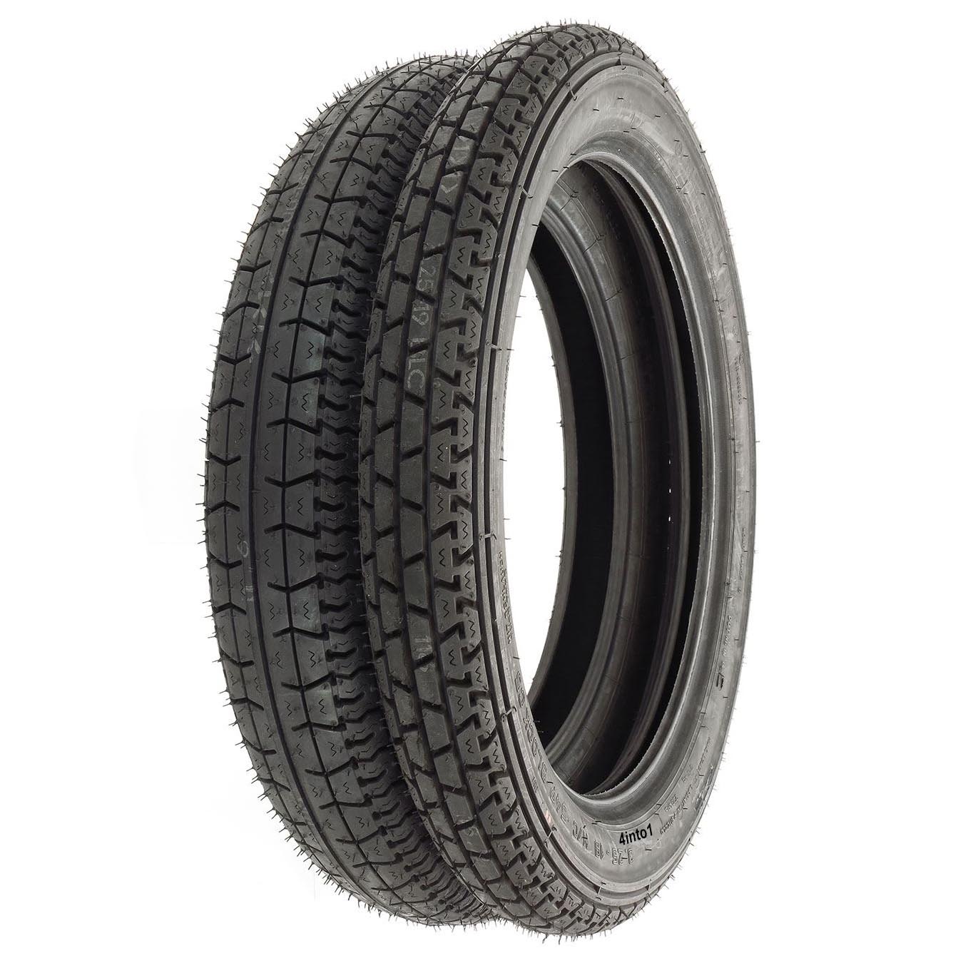 Metzeler 3.50 - 18 56S BLOCK C TT pneu avant/pneu arrière - Pneus Moto